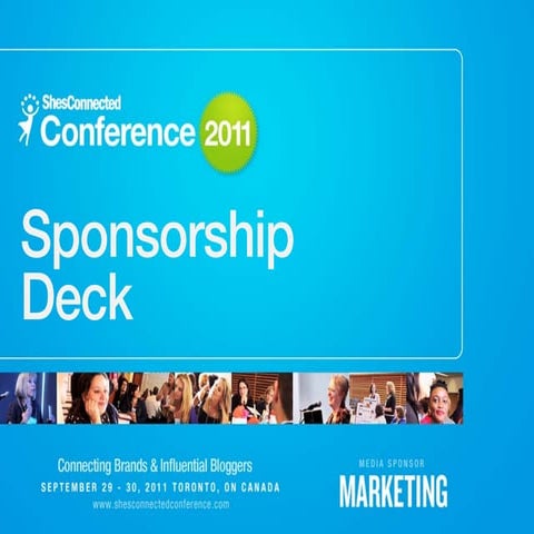 ShesConnected 2011 Conference Sponsorship package | PDF