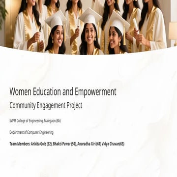 Empowerment of Women Through Education ppt | PPTX