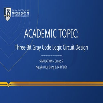 Acedemic về mạch mã gray 3 bit, ứng dụng cho bộ đếm | PPTX