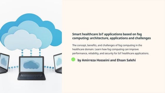 An Intelligent Architectural Framework For Fog Computing Supported Iot Applications Ppt