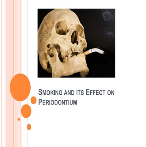 Smoking and its effect on periodontium | PPTX