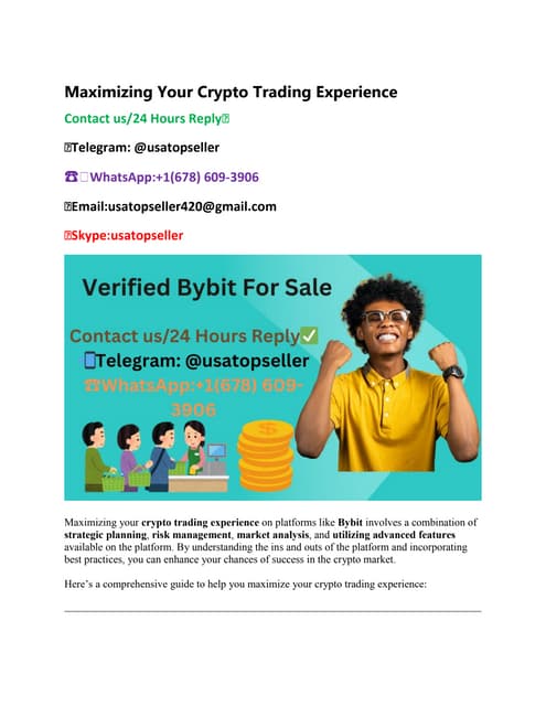 100+ Sites How To Buy Verified Bybit Accounts Final Price presentations