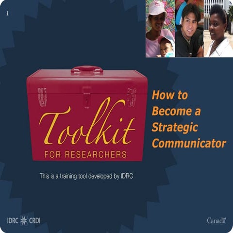 Toolkit for researchers: how to become a strategic communicator | PPT
