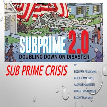 Final sub prime crisis | PPT