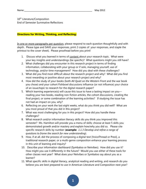 Digital project research proposal | PDF