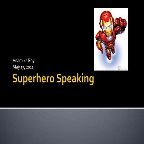 Superhero Speaking | PPTX