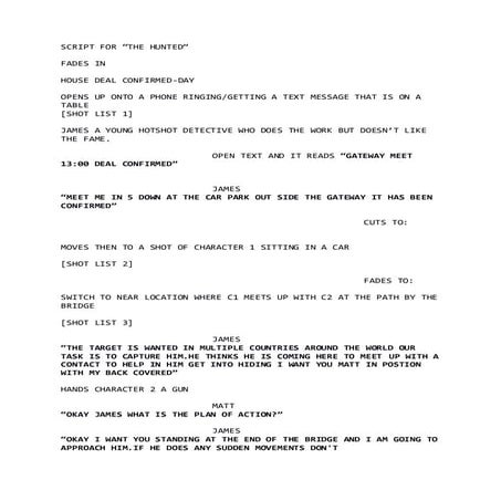 Final task script | PDF