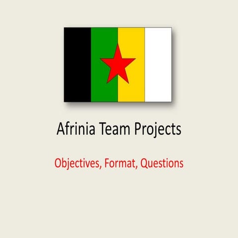 Afrinia Team Projects (Pecha-Kucha) | PPTX