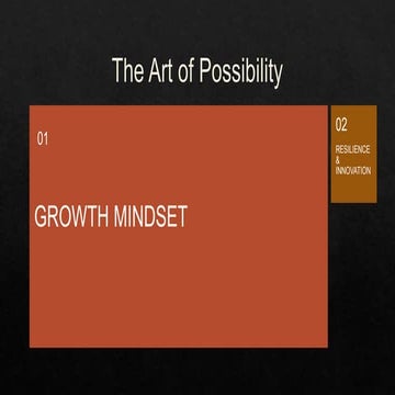 Final the art of possibility part 1 mindset | PPTX | Drawing and ...