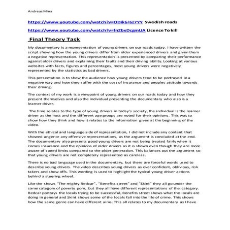 Final theory task | PDF