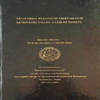 VALUE CHAIN ANALYSIS OF VEGETABLES IN KATHMANDU VALLEY: A CASE OF ...