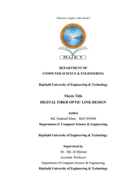 Optical Fiber link Design Complete guide by Aamir Saleem | PDF