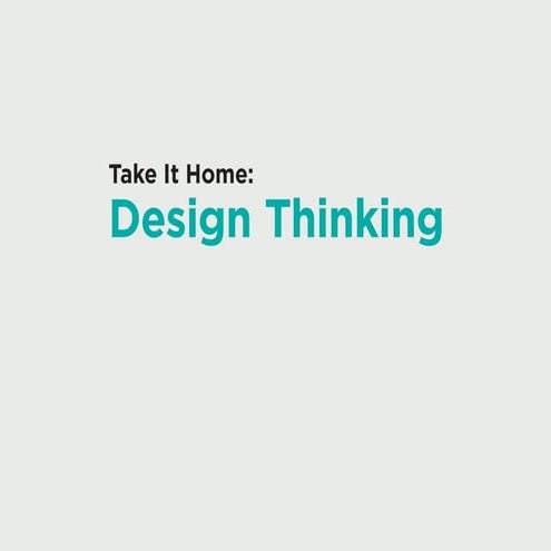 Final Thoughts in Design Thinking | PDF