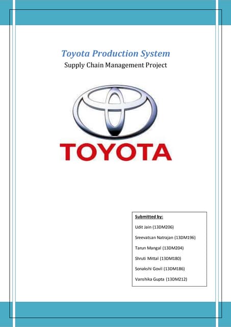 Toyota production system | PPT