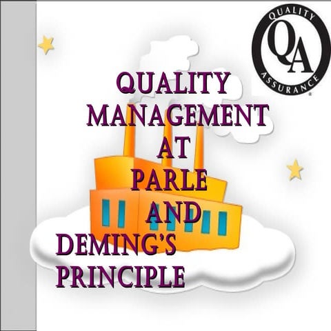 Deming's principle at Parle | PPT