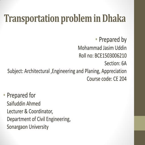 transportation problem | PDF