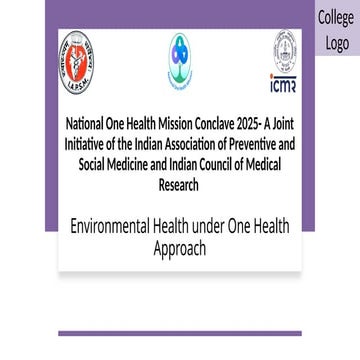 Final Updated Environment one health.pptx