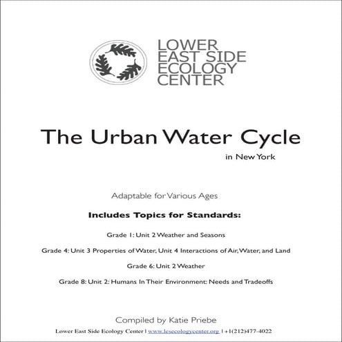 The Urban Water Cycle | PDF