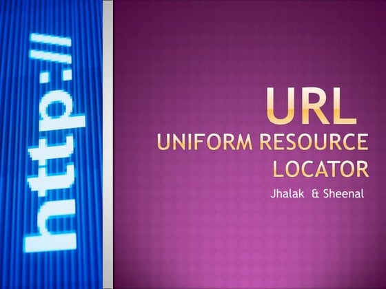 Url Presentation | PPT | Internet | Computing