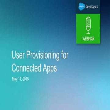 Final user provisioning webinar draft 2 | PPTX | Web Conferencing ...
