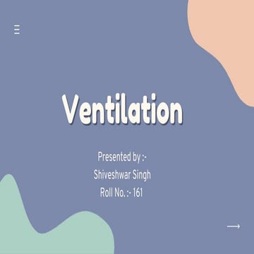 VENTILATION, PSM | PPTX