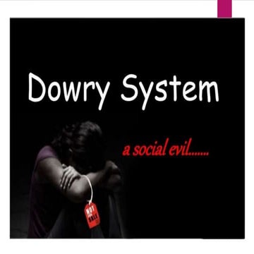 Survey of dowry system in india | PPTX