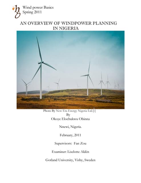 Final version wpb project report by okoye elochukwu obinna | PDF Final version wpb project report by okoye elochukwu obinna | PDF