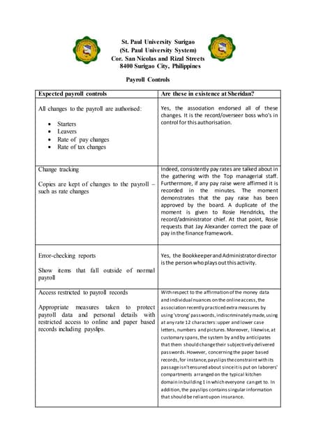 Final visit payroll | PDF