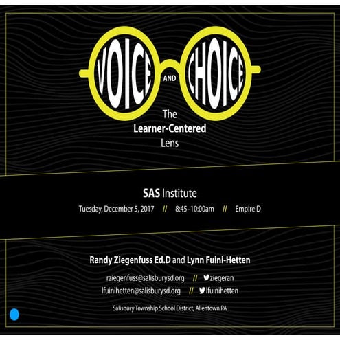 Voice and Choice: The Learner-Centered Lens | PPT