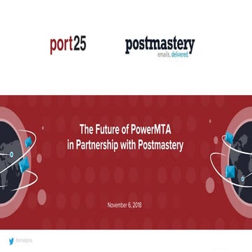 The Future of PowerMTA - November 2018 | PDF | Email | Internet