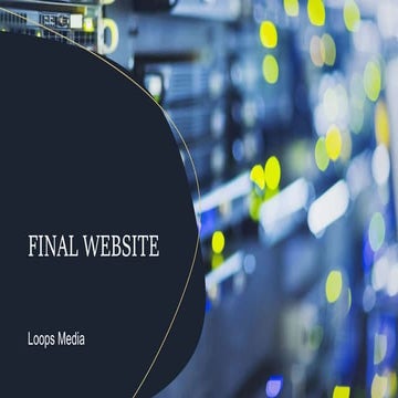 Lorde website analysis loops media | PPTX