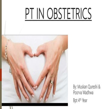 PT IN OBSTETRICS | PPTX