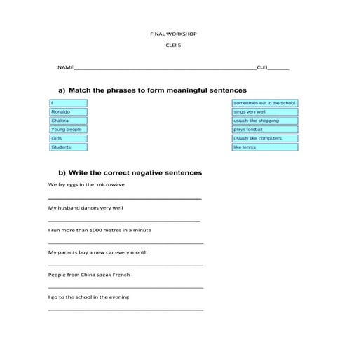 Fair's Fair - Form 1 | PDF