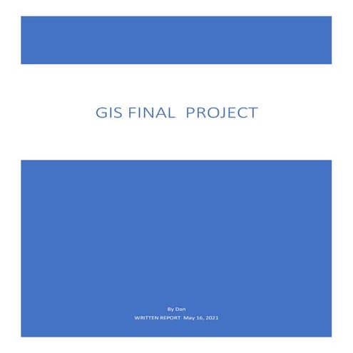 My Final GIS Project's Presentation Sides | PPTX