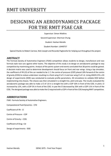 Hashan Mendis presentations