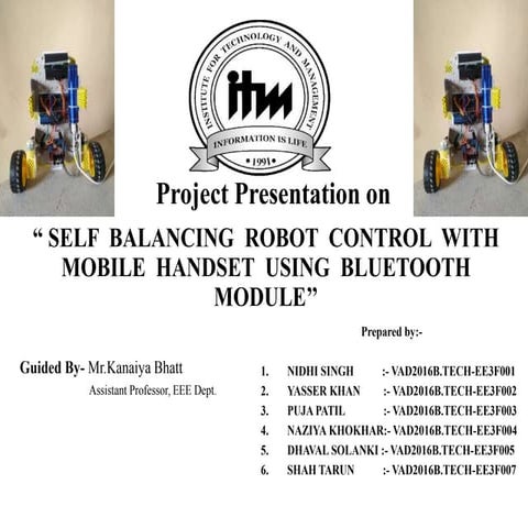 Self Balancing Robot | PPTX
