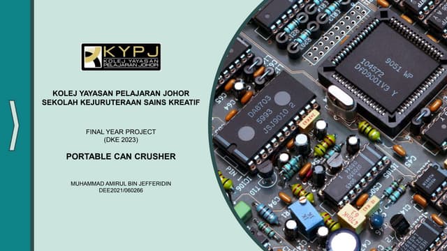 FYP1 FINAL PRESENTATION POLITEKNIK MALAYSIA | PDF