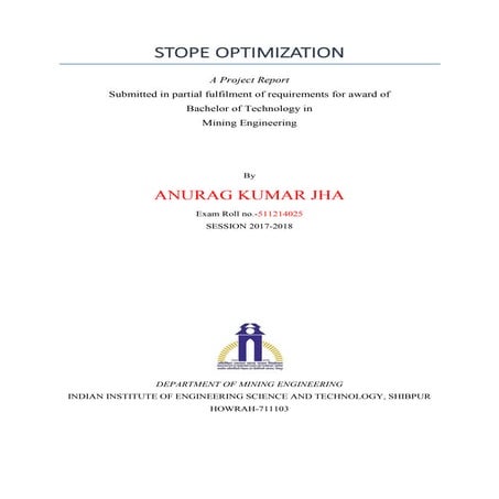 Stope Optimization in Metal Mines | PDF