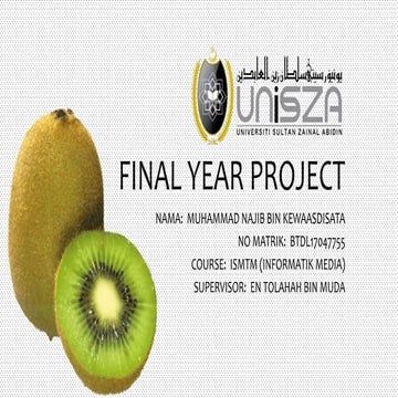 Final year project fyp sweet local fruit | PPTX