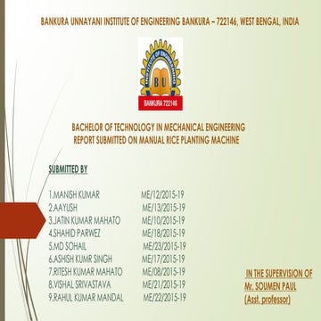 Final year project presentation | PPT