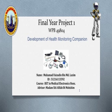 Final year project presentation repaired | PPTX