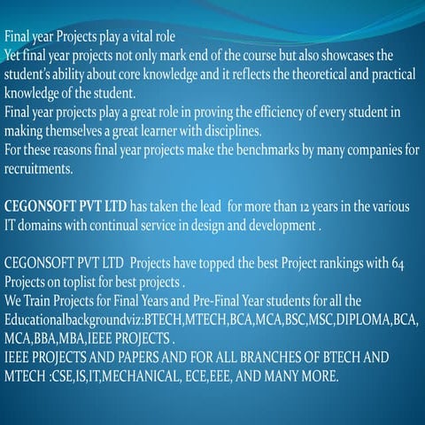 FINAL YEAR PROJECT,MCA PROJECT,JAVA PROJECTS