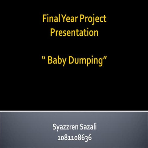 Final year project slide | PPT