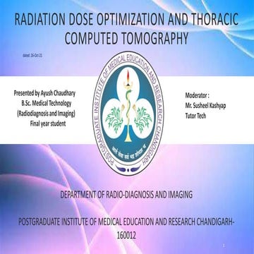 CT dose reduction | PPTX
