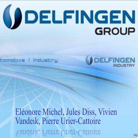 Financial Analysis Delfingen | PPT