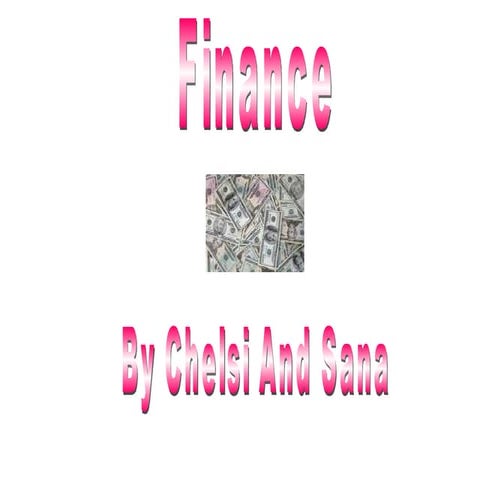 Finance | PPT