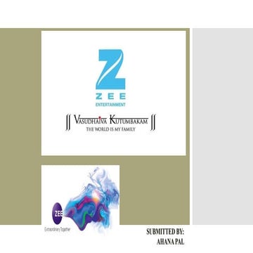ZEE | PPTX | Television | Entertainment