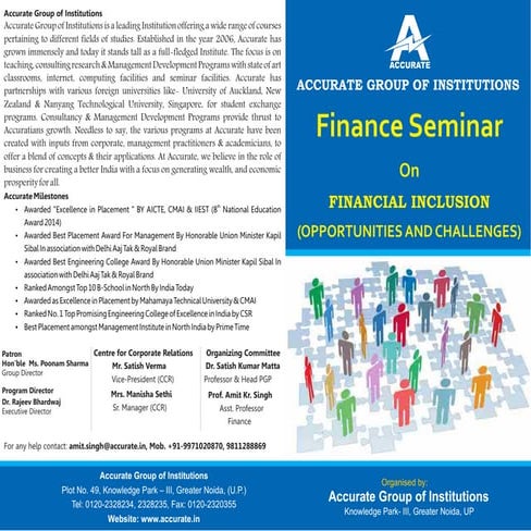 Finance seminar-2015 | PPT
