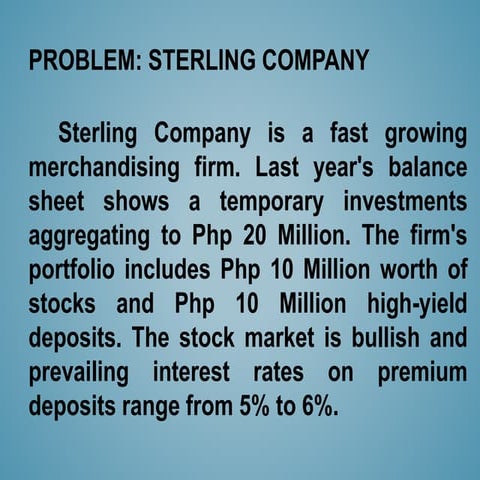 Finance case study | PPTX