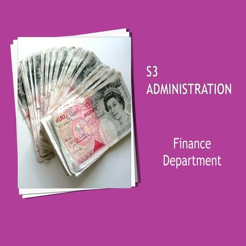Finance Department | PPT
